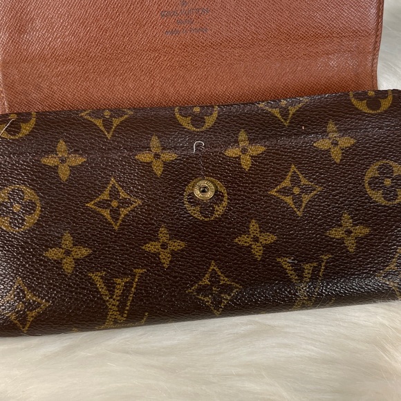 Louis Vuitton | Bags | Louis Vuitton Lv Long Wallet Monogram Browns ...